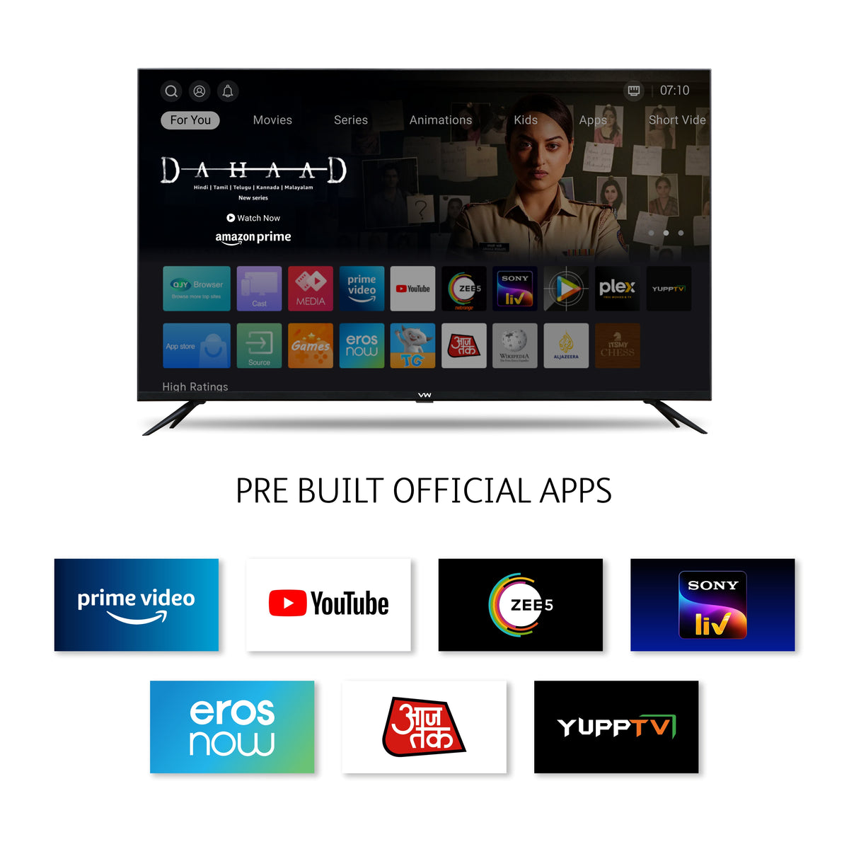 VW 109 cm (43 inches) Frameless Series Full HD Smart TV VW43S1 – Visio ...