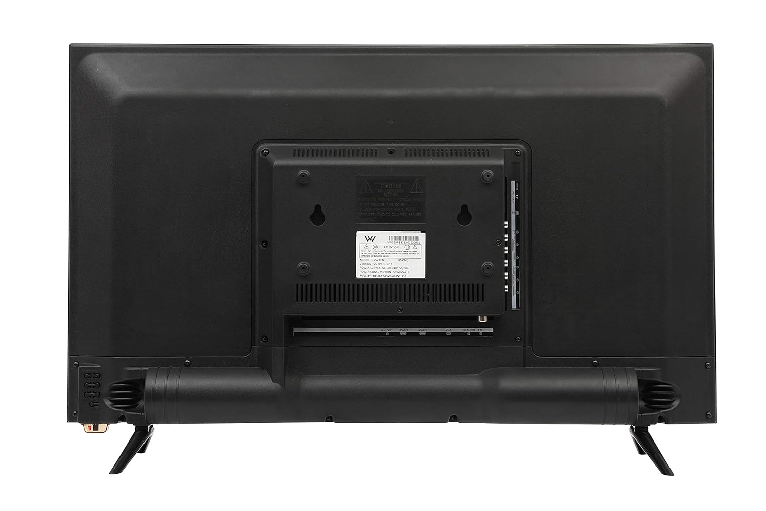 VW 80 cm (32 inches) Frameless Series HD Ready LED TV VW32A (Black ...